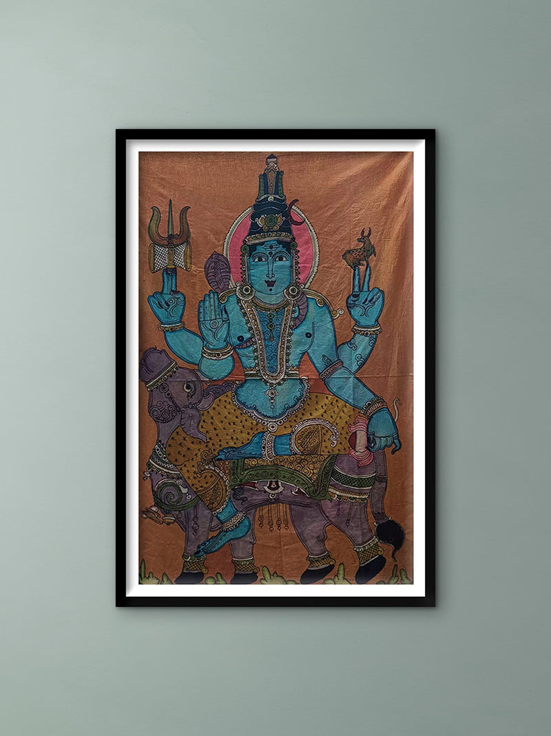 Buy Handmade Kalamkari Lord Shiva Artwork Painting Online Buy Handmade Kalamkari Lord Shiva Artwork Painting Online