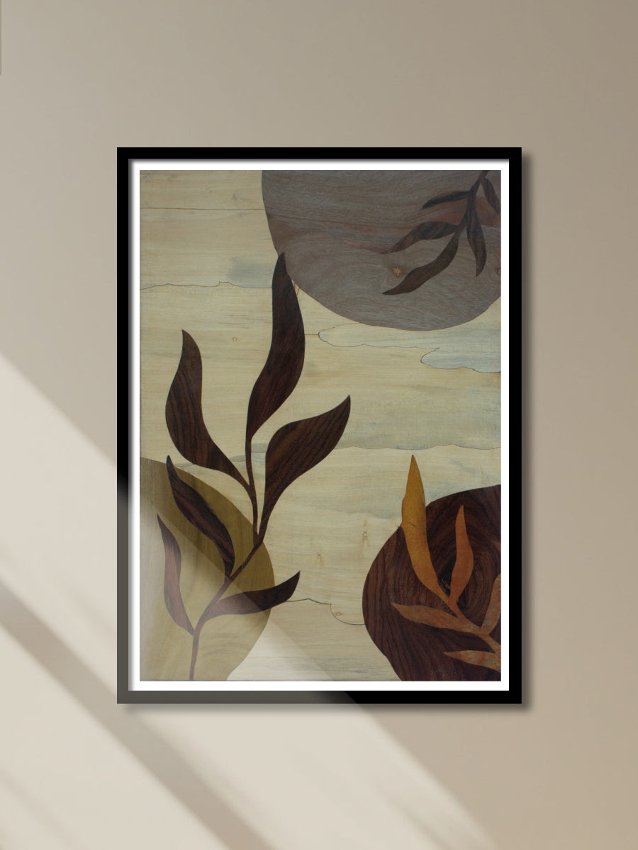 Mysore Traditional Inlay Leaves Painting