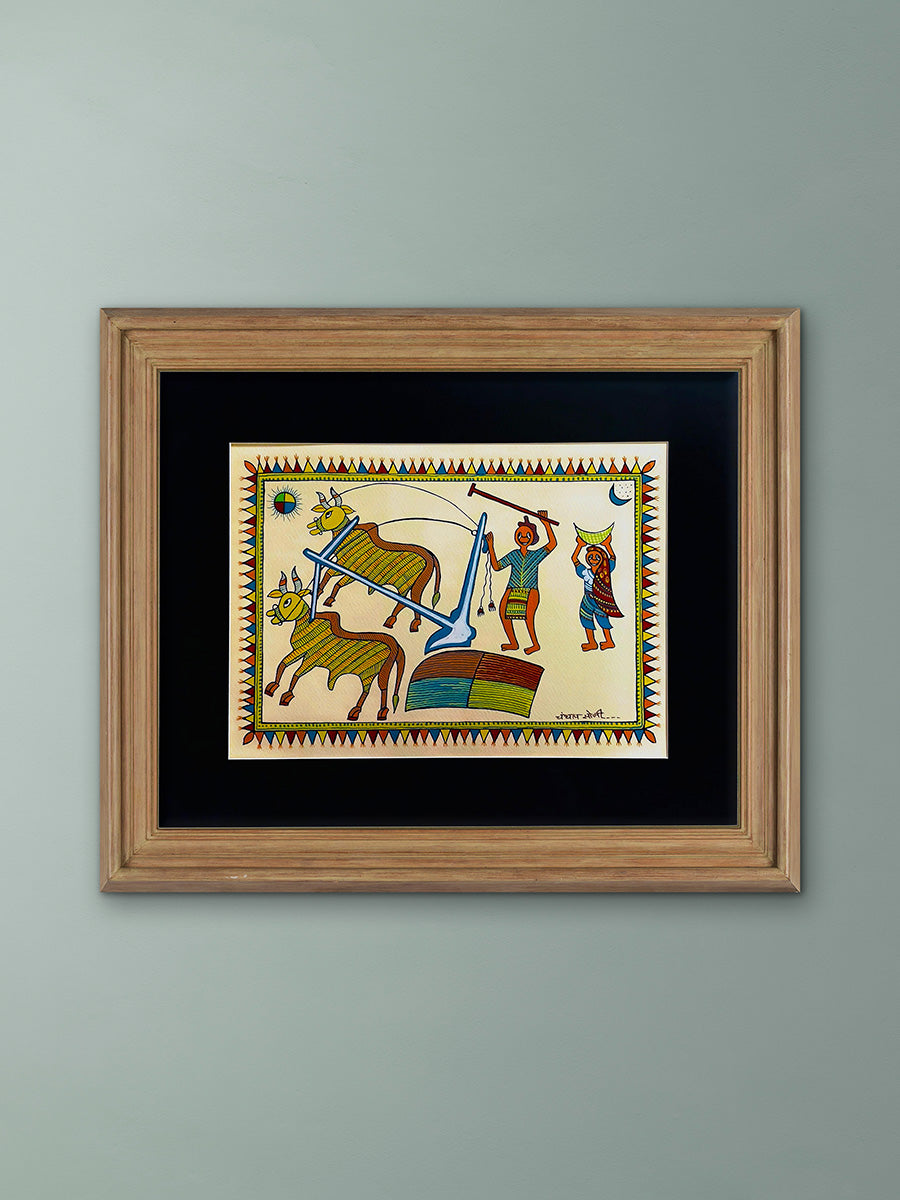 Buy Painting of Farming Season Theme in Pithora Art Online