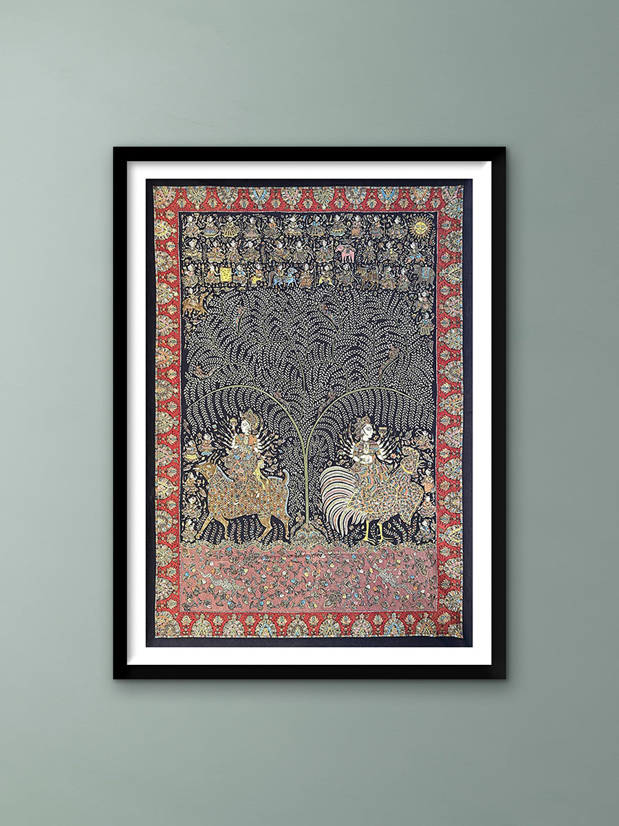 Buy Vahanvati Mata And Bahuchar Mata Mata Ni Pachedi | Indian Wall Art ...