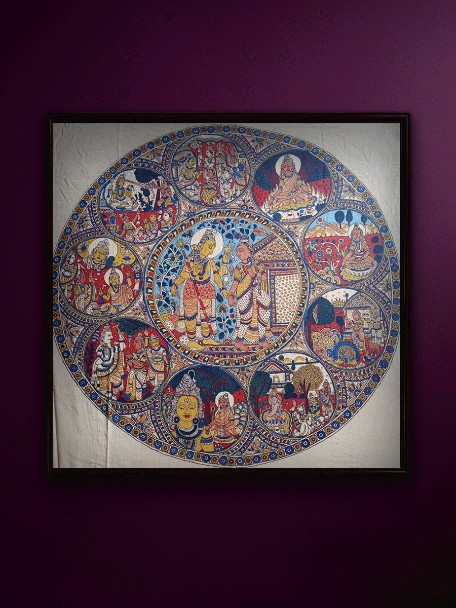 Buy Penance of Parvati in Kalamkari Painting by Siva Reddy