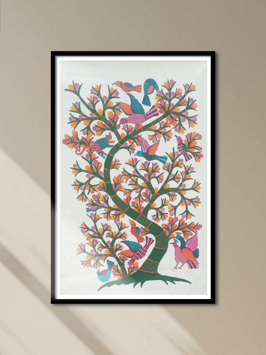 Depiction of TREE OF LIFE in Gond Art