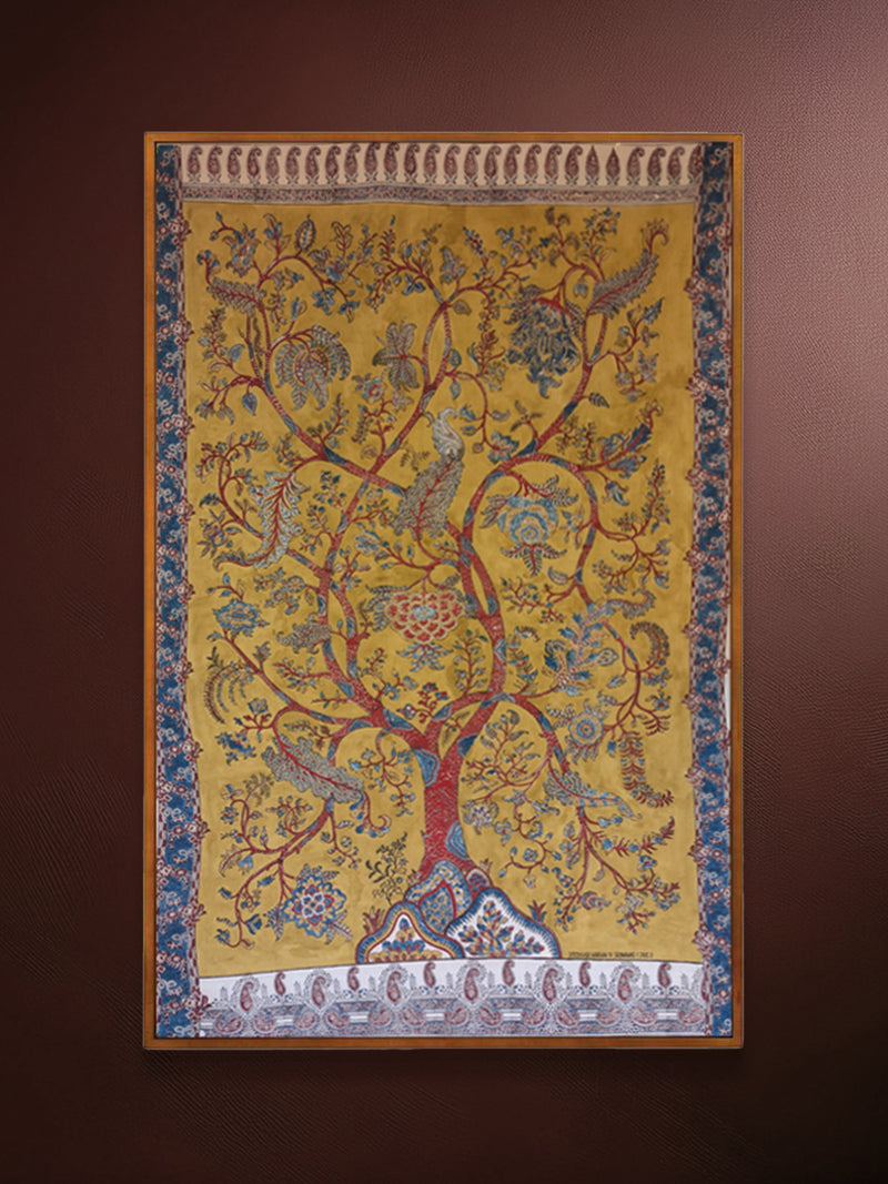 Tree of life in Machlipatnam Kalamkari Painting