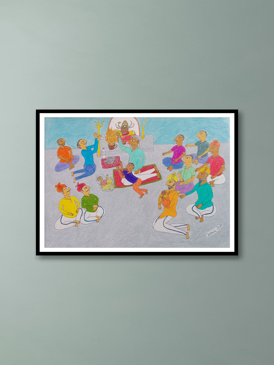 Buy Goddess Durga Painting in Jogi Art