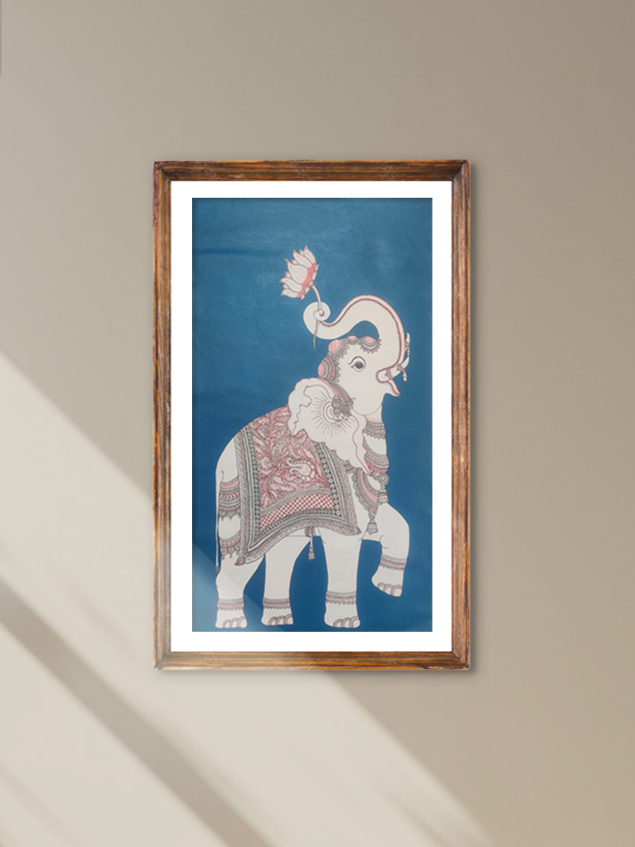 Indian Elephant In Kalamkari Art