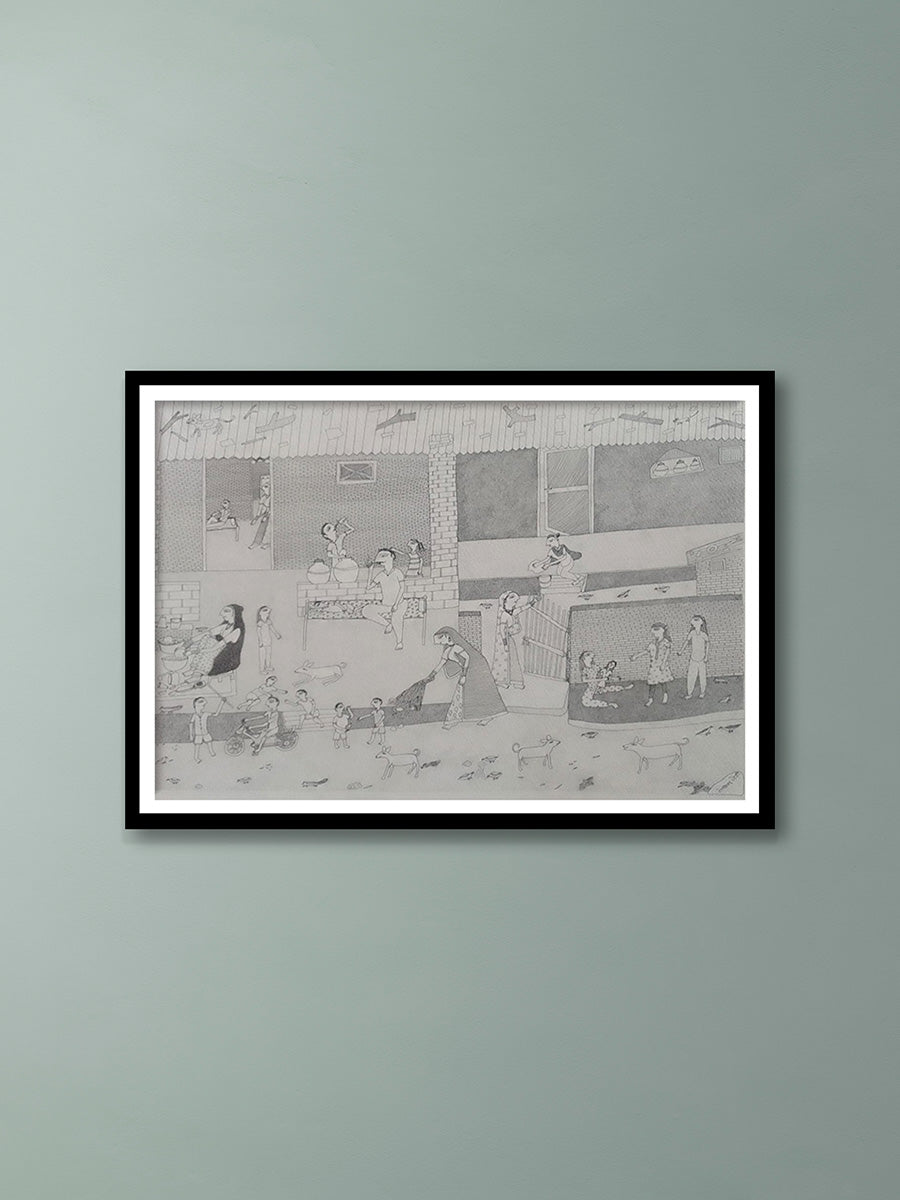 Indian Rural Life Jogi Painting