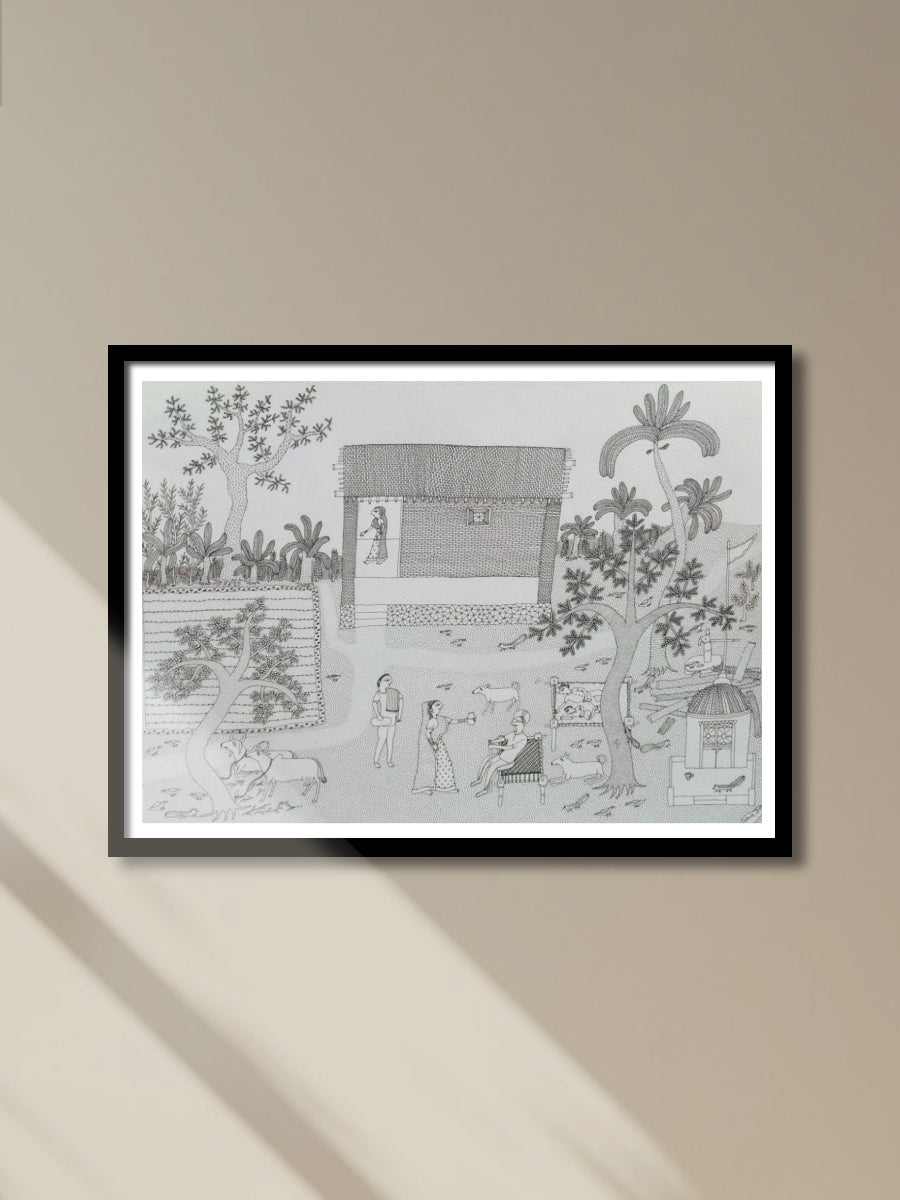 Rural Scene In Jogi Art