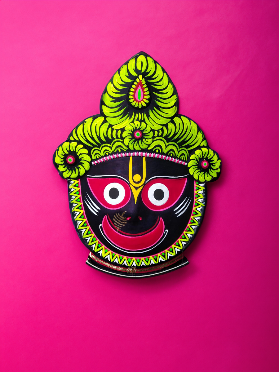 Traditional Chhau Mask Of Lord Jagannath
