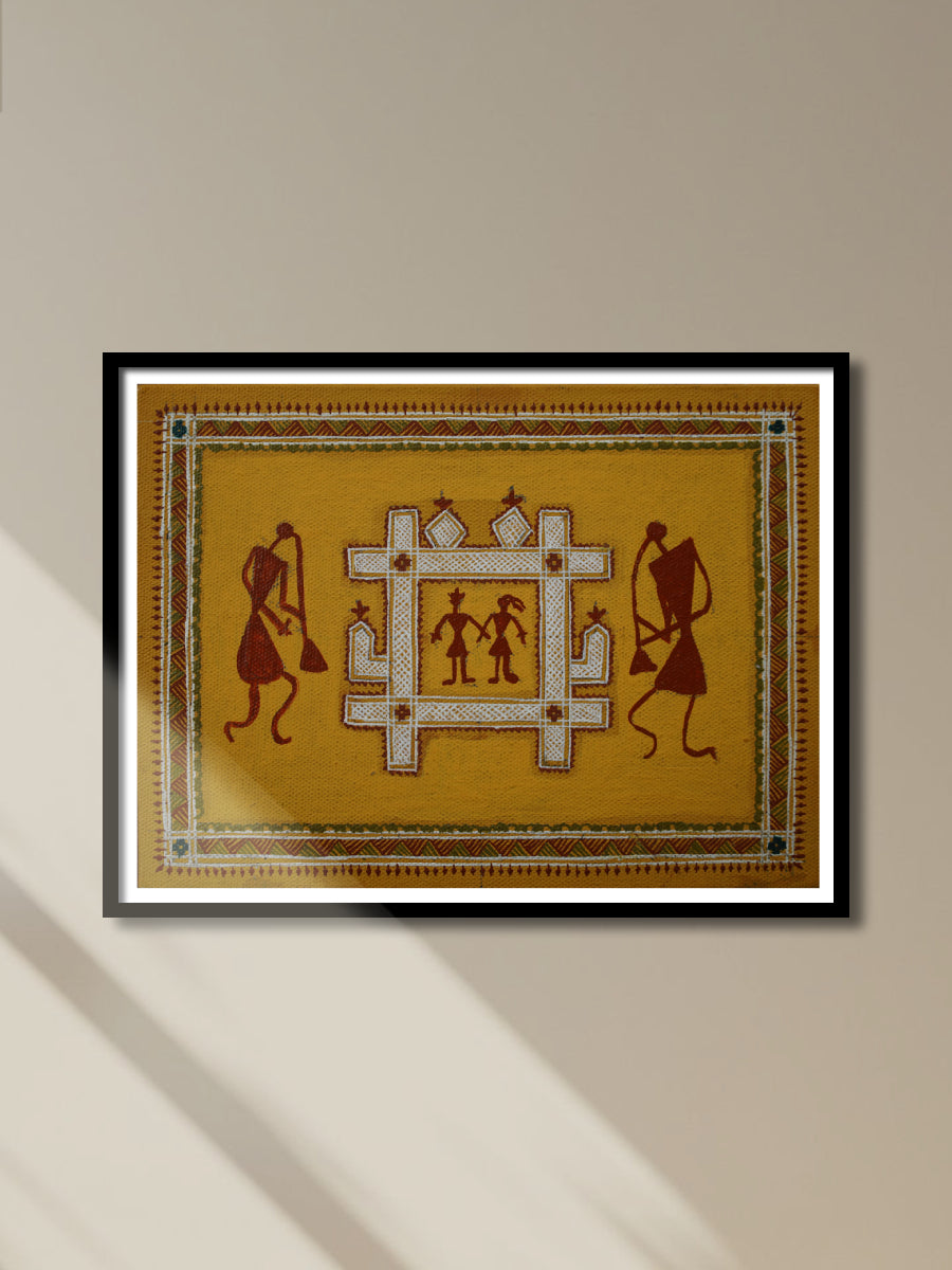 Traditional Indian Marriage In Chittara Art