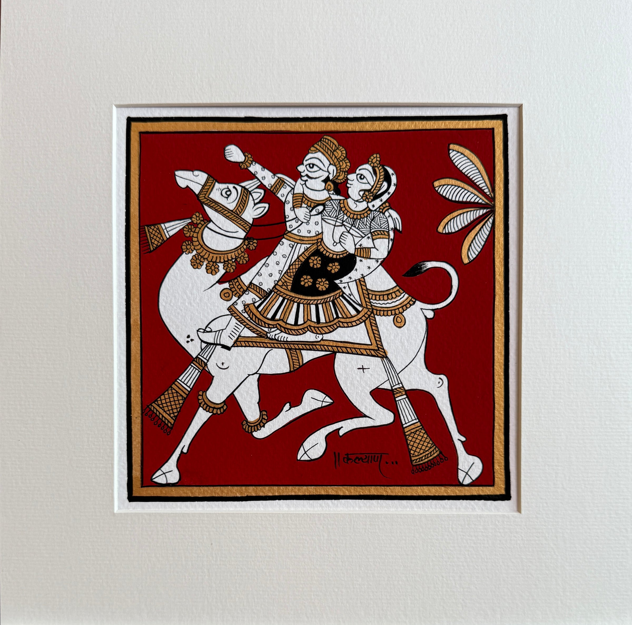 Buy A Royal Camel Ride in Phad painting Online