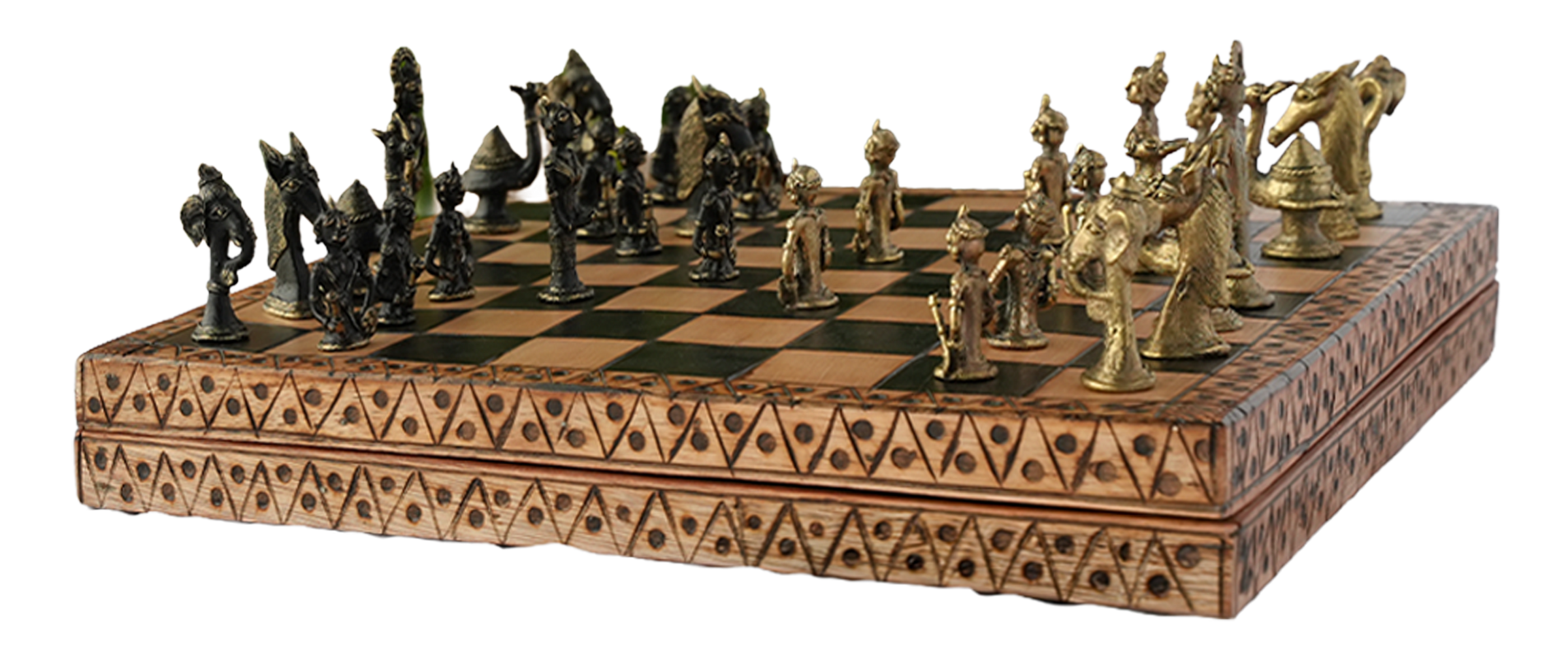 Chess: The game of wit in Dhokra Craft