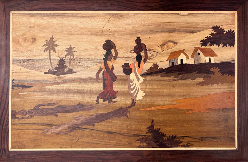 Buy Shadows of the village in Wood Inlay by Mohan Kumar