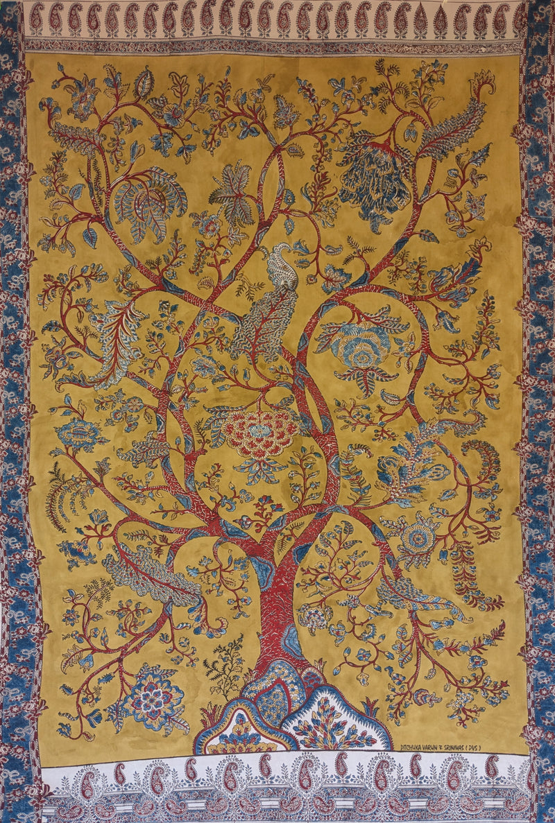 Tree of life in Machlipatnam Kalamkari Painting