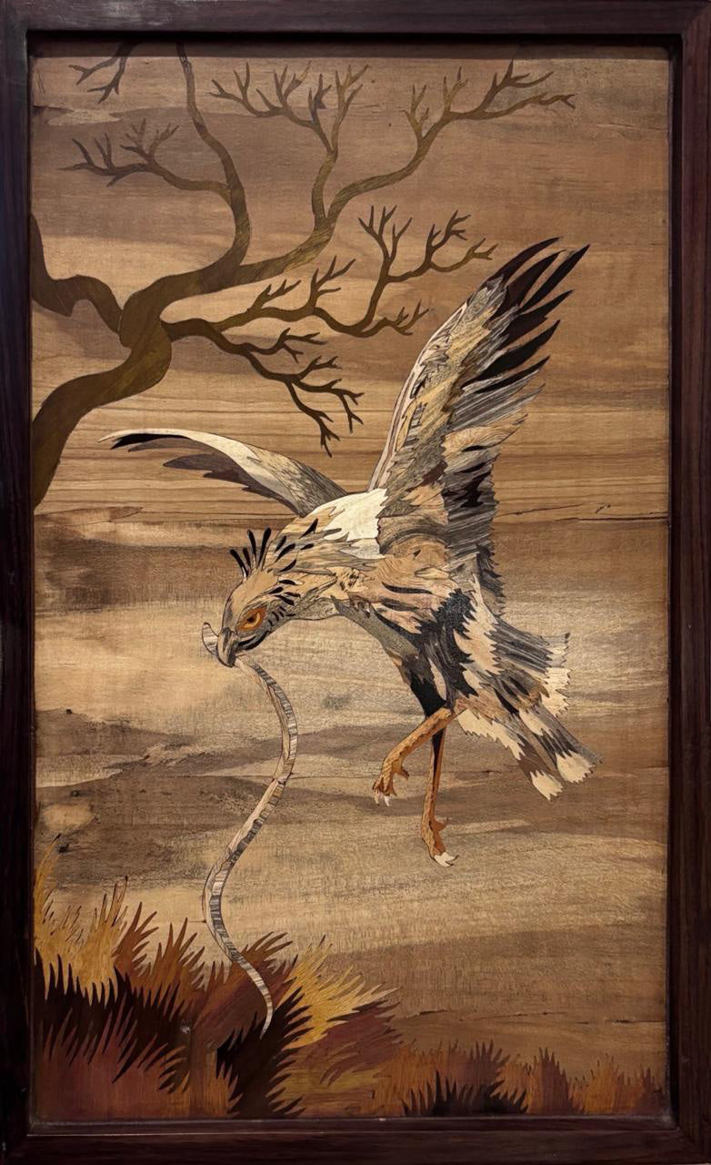 Buy Online Predator and Pray Painting in Mysore Rosewood Inlay
