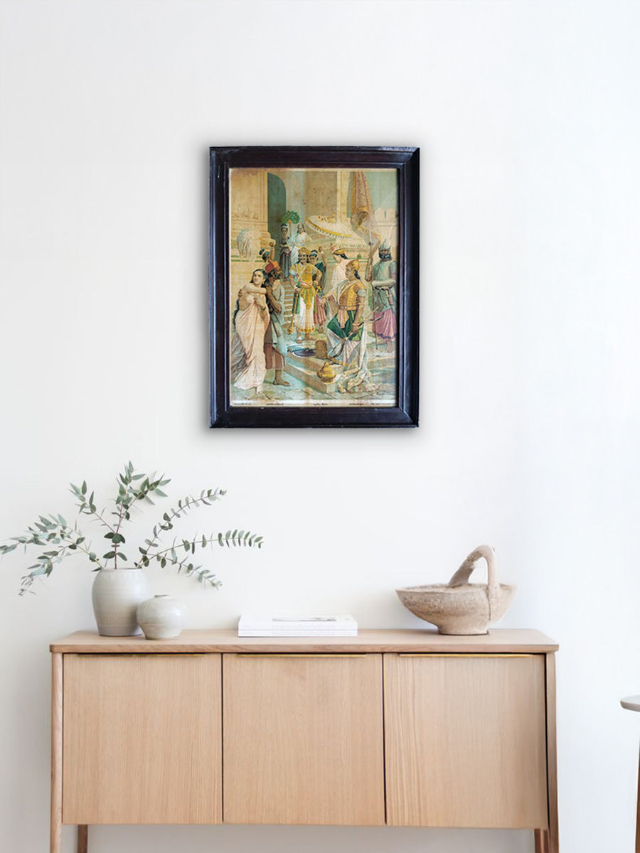 Buy Handmade Painting of Victorious Indrajith in Oleograph | Indian Art