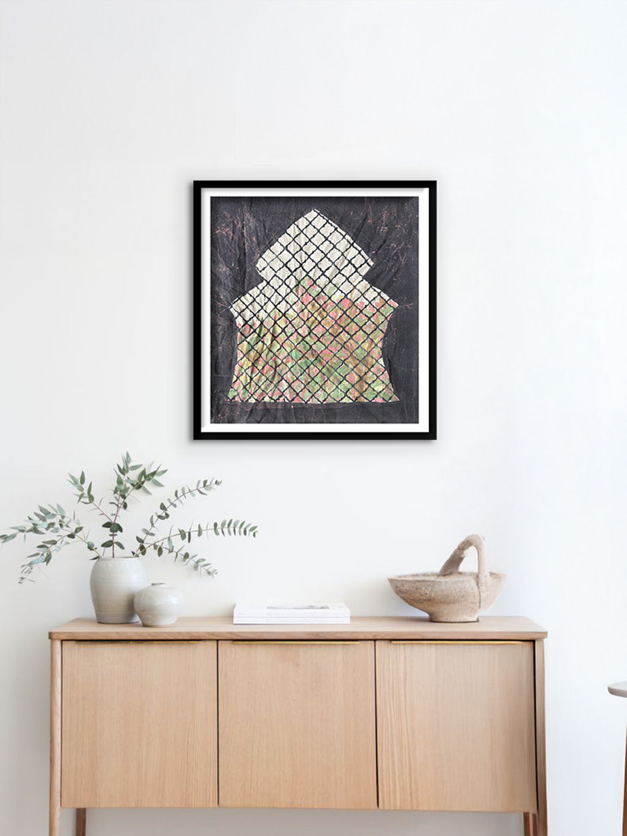 Buy View from Window Painting in Batik – Elegant Handmade Artwork