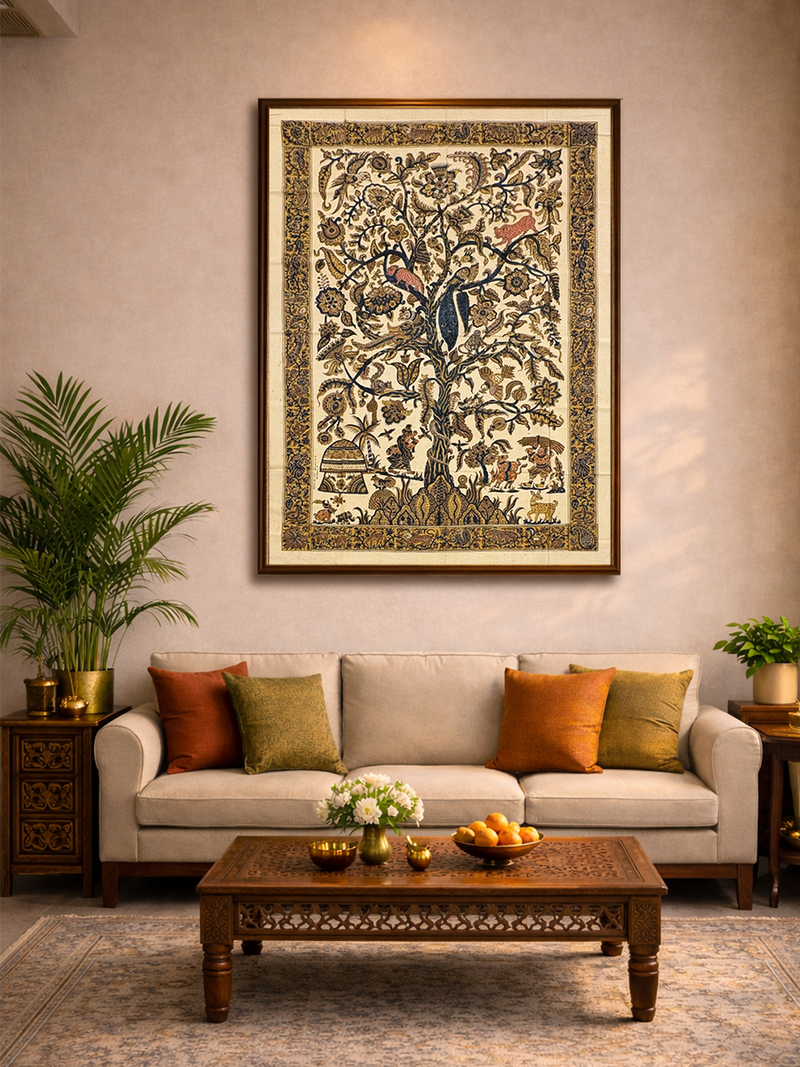 Tree of Life in Machlipatnam Kalamkari Painting