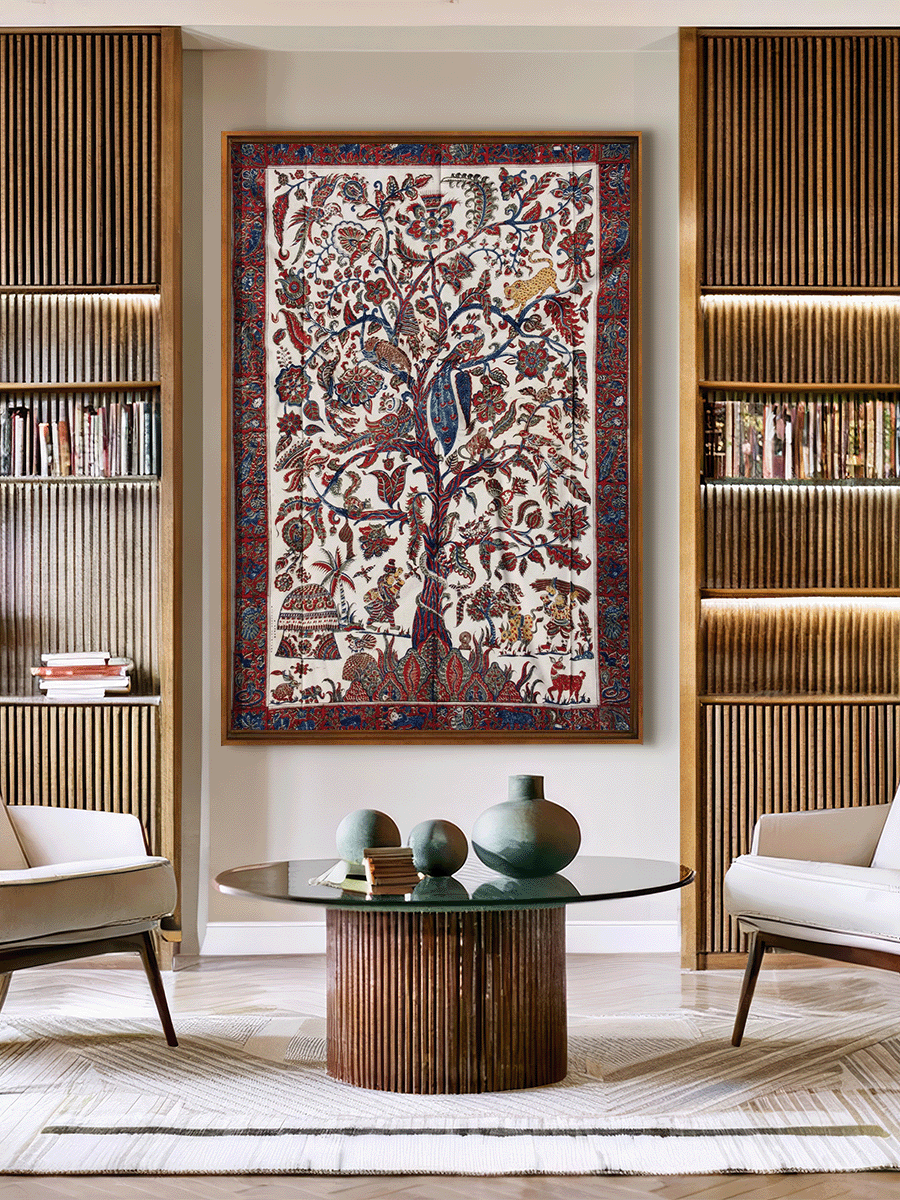 Tree of Life in Machlipatnam Kalamkari Painting