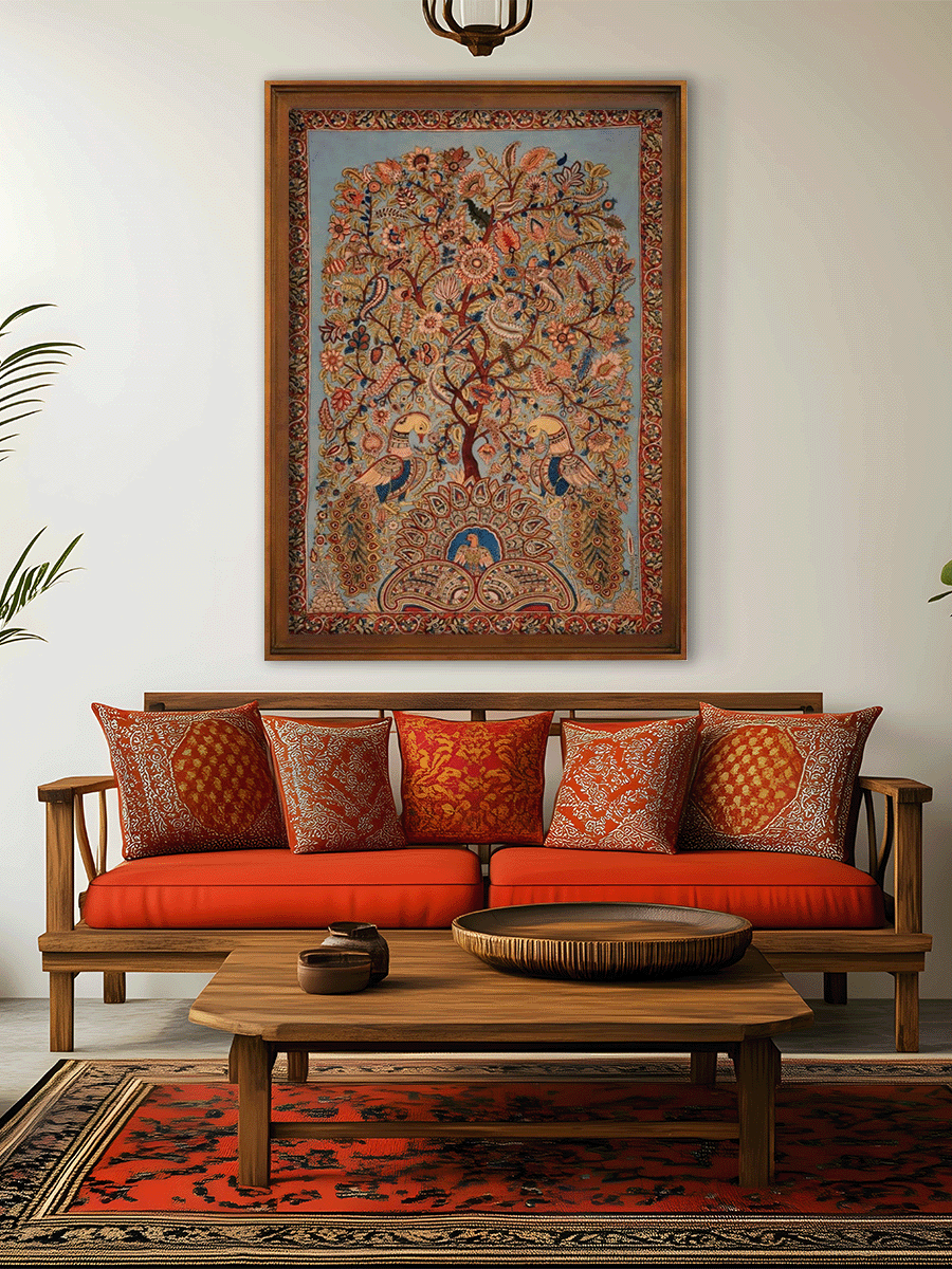 Tree of Life in Kalamkari Painting by Siva Reddy