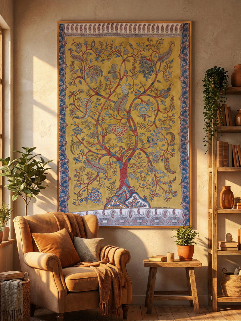 Tree of life in Machlipatnam Kalamkari Painting