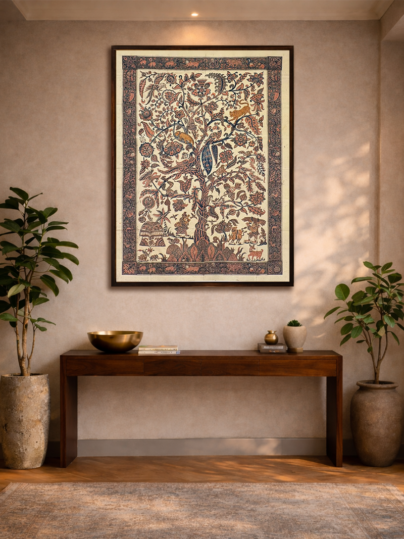 Tree of Life in Machlipatnam Kalamkari Painting