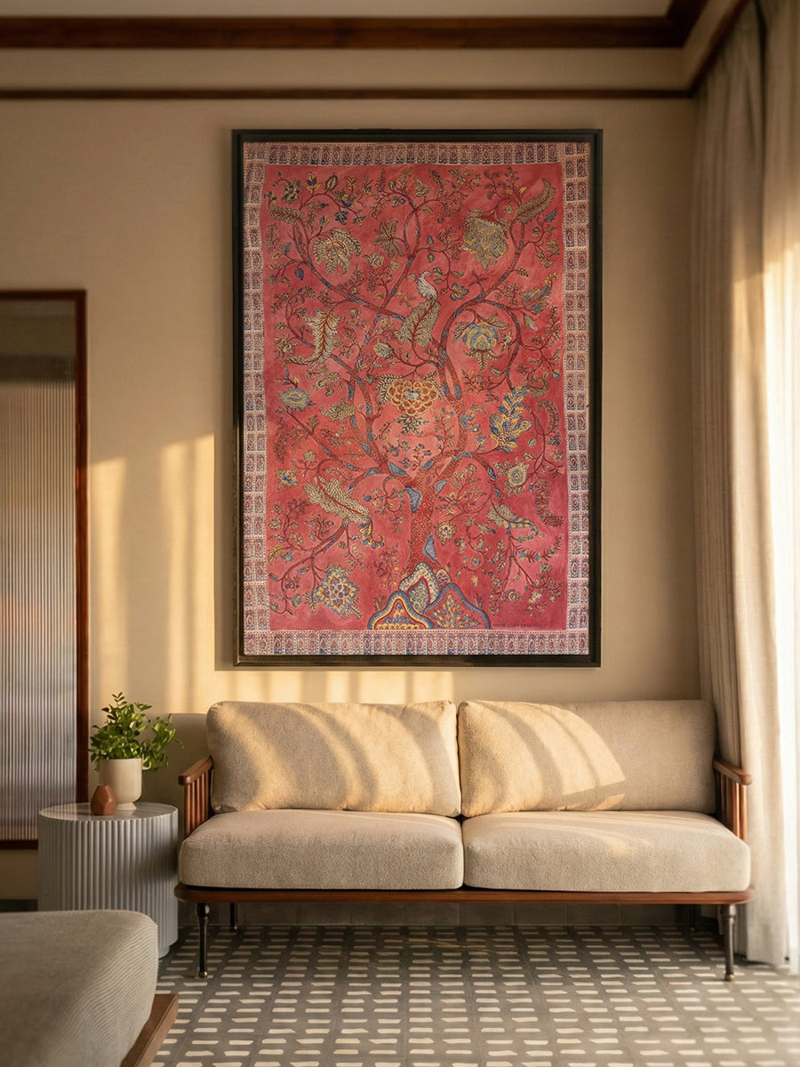 Tree of life in Machlipatnam Kalamkari Painting