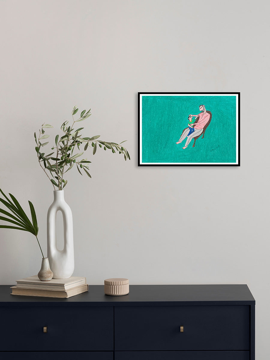 Father And Son Painting In Jogi Art