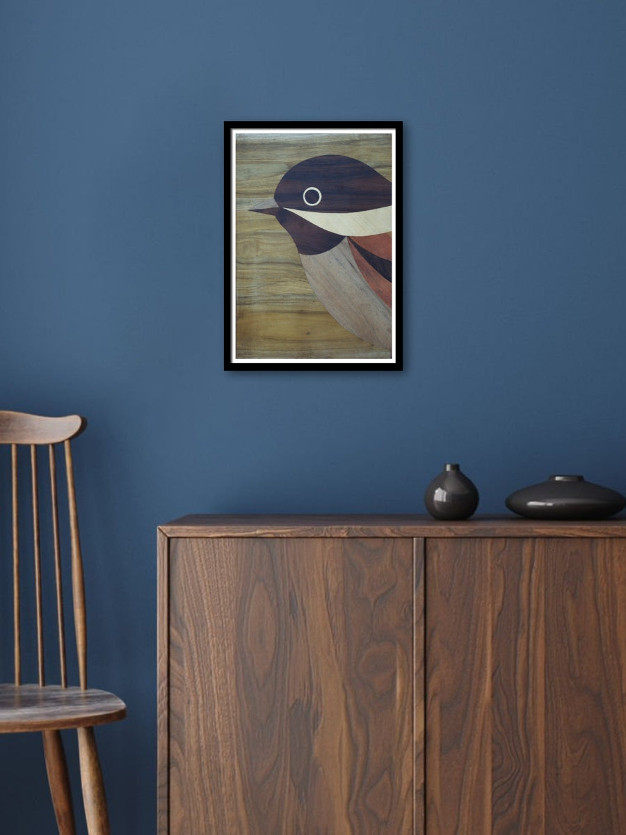 Sparrow Wall Art Mysore Inlay