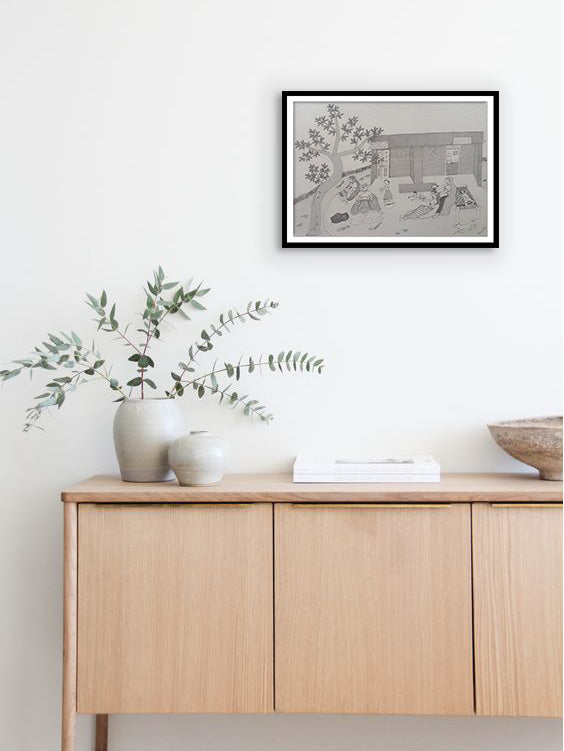 Jogi Art Depicting Village Life