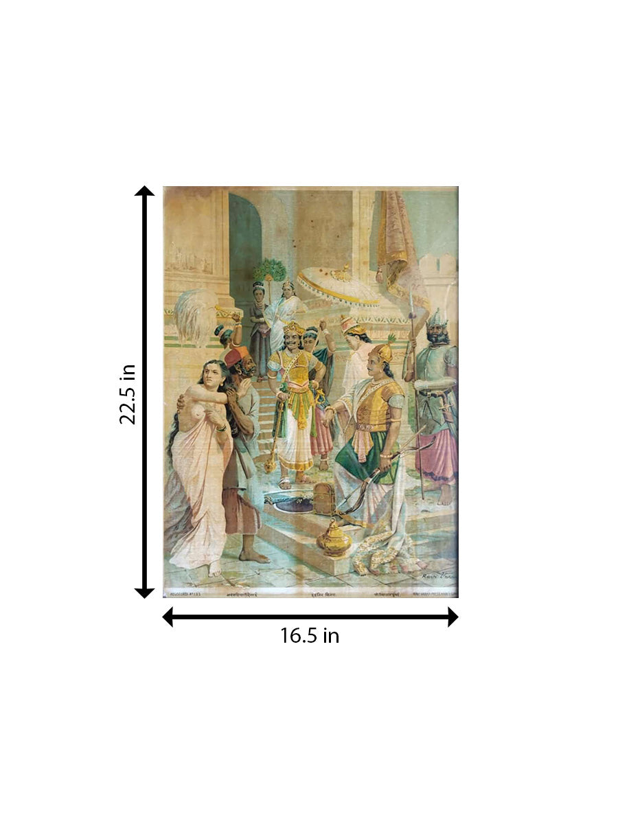 Buy Handmade Painting of Victorious Indrajith in Oleograph | Indian Art