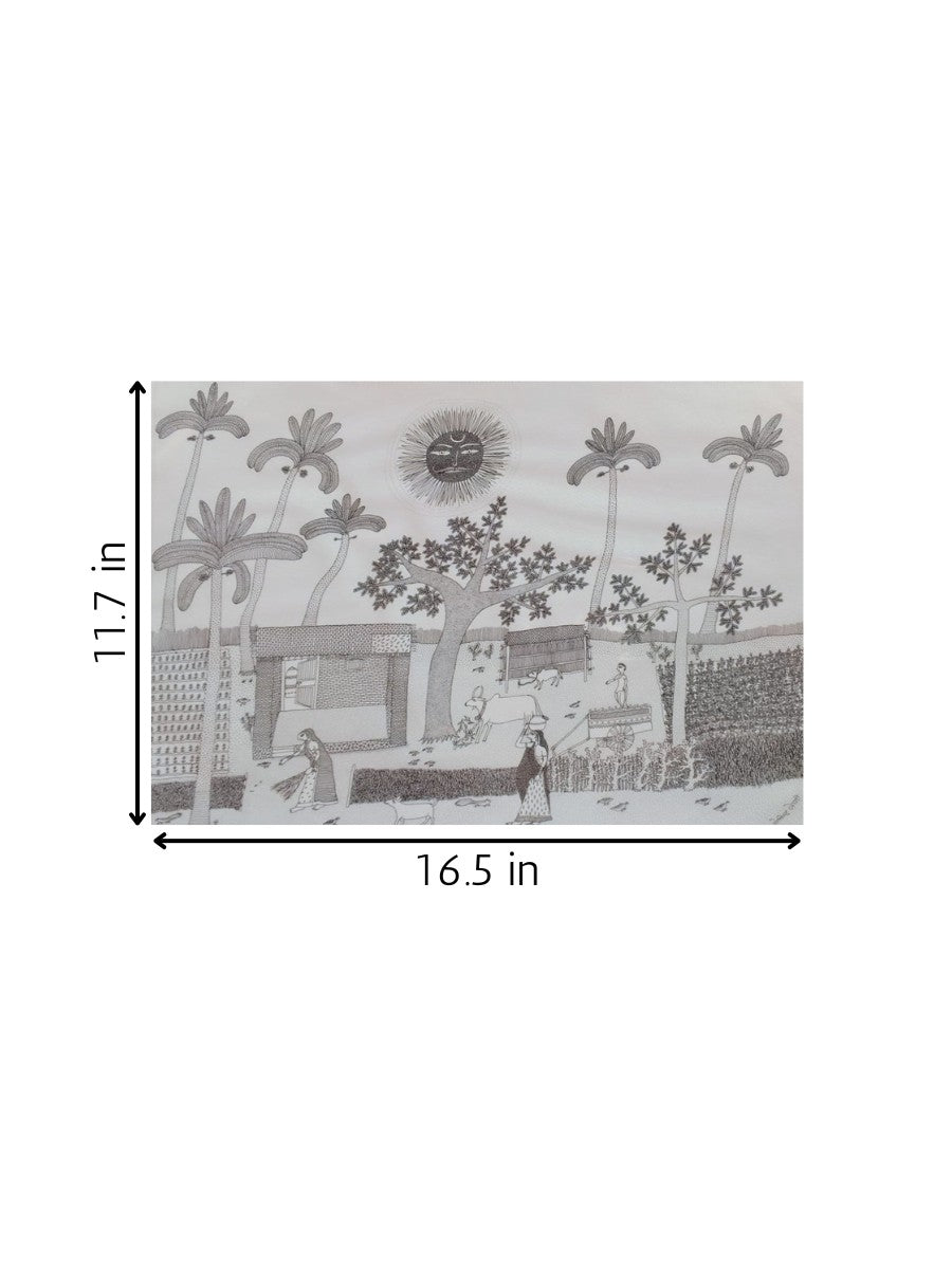 Village Scene In Jogi Art