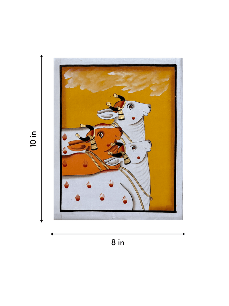 Cows: The Sacred companions of Krishna in Pichwai Painting Online