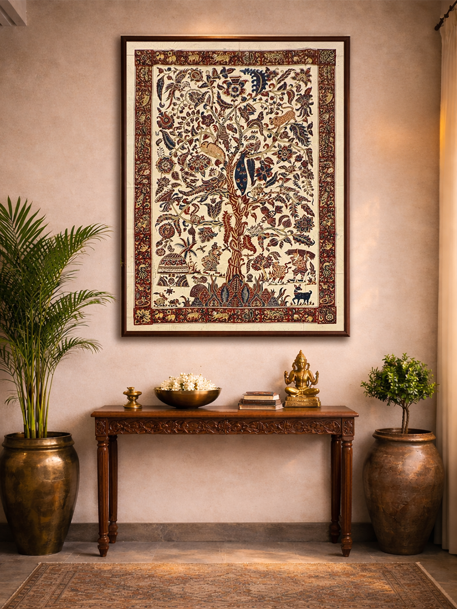 Tree of Life in Machlipatnam Kalamkari Painting