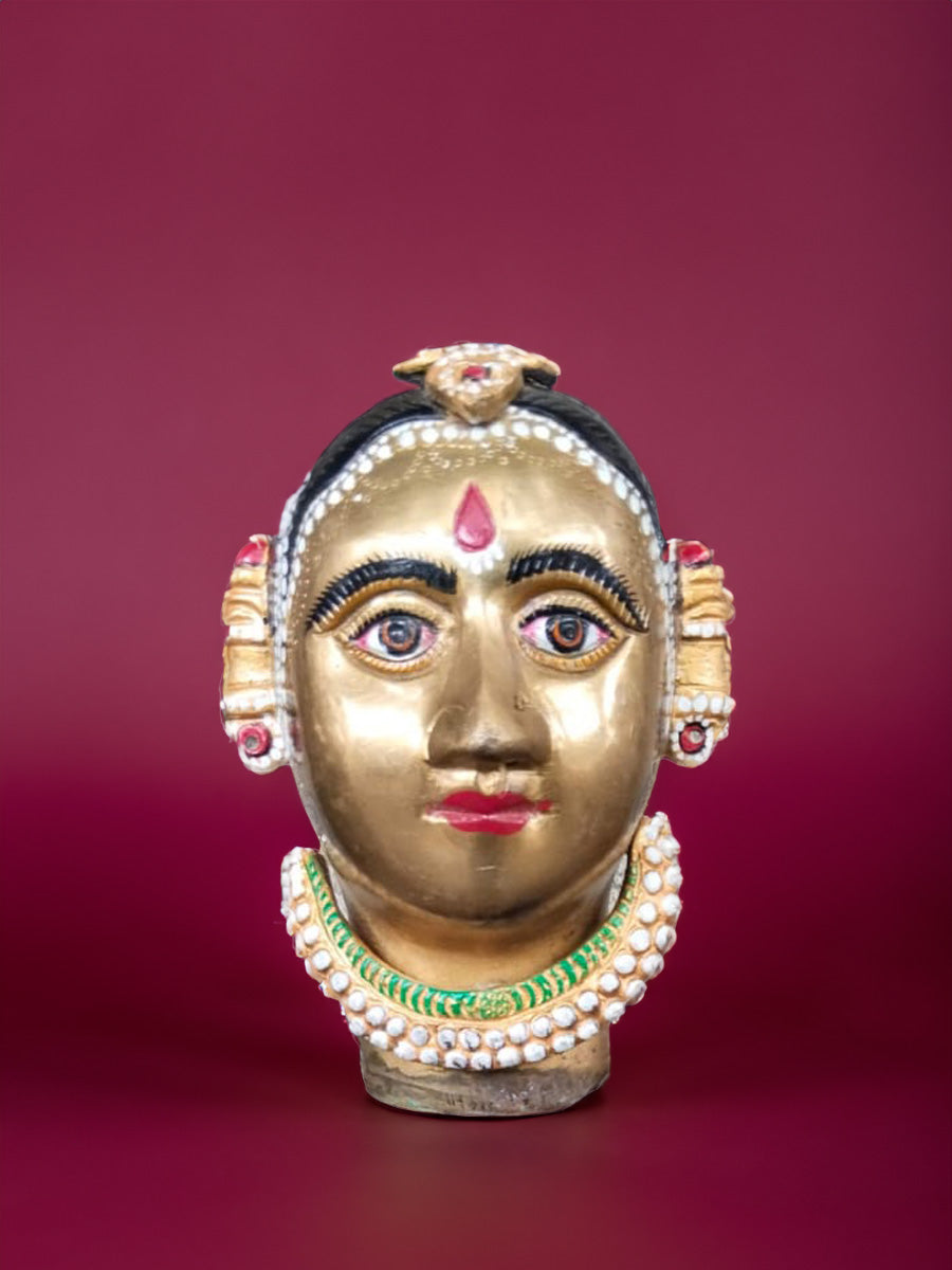 Shop Brass Gauri Goddess Murti Idol Head Statue