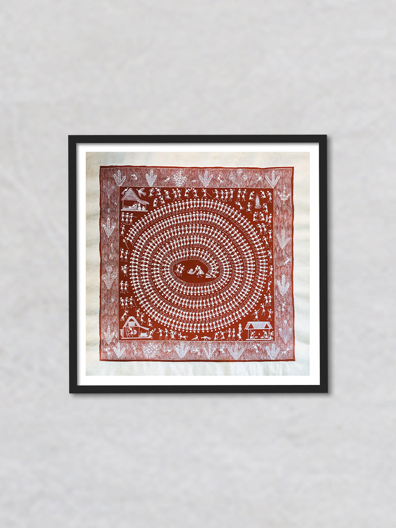 The Tarpa Dance | Warli Painting by Dilip Bahotha | Indian Art