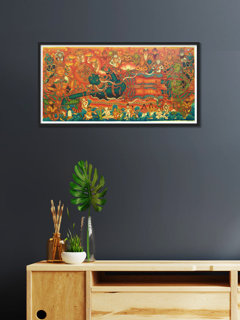 Buy Ananthasayanam, Kerala Mural Painting | Online Kerala Mural Art ...
