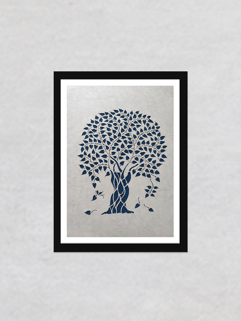 Buy Sanjhi Artwork | Ashwatha Tree | Paper cutting artistry – MeMeraki