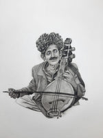 A Kamaicha Player in Miniature Painting by Mohan Prajapati – MeMeraki