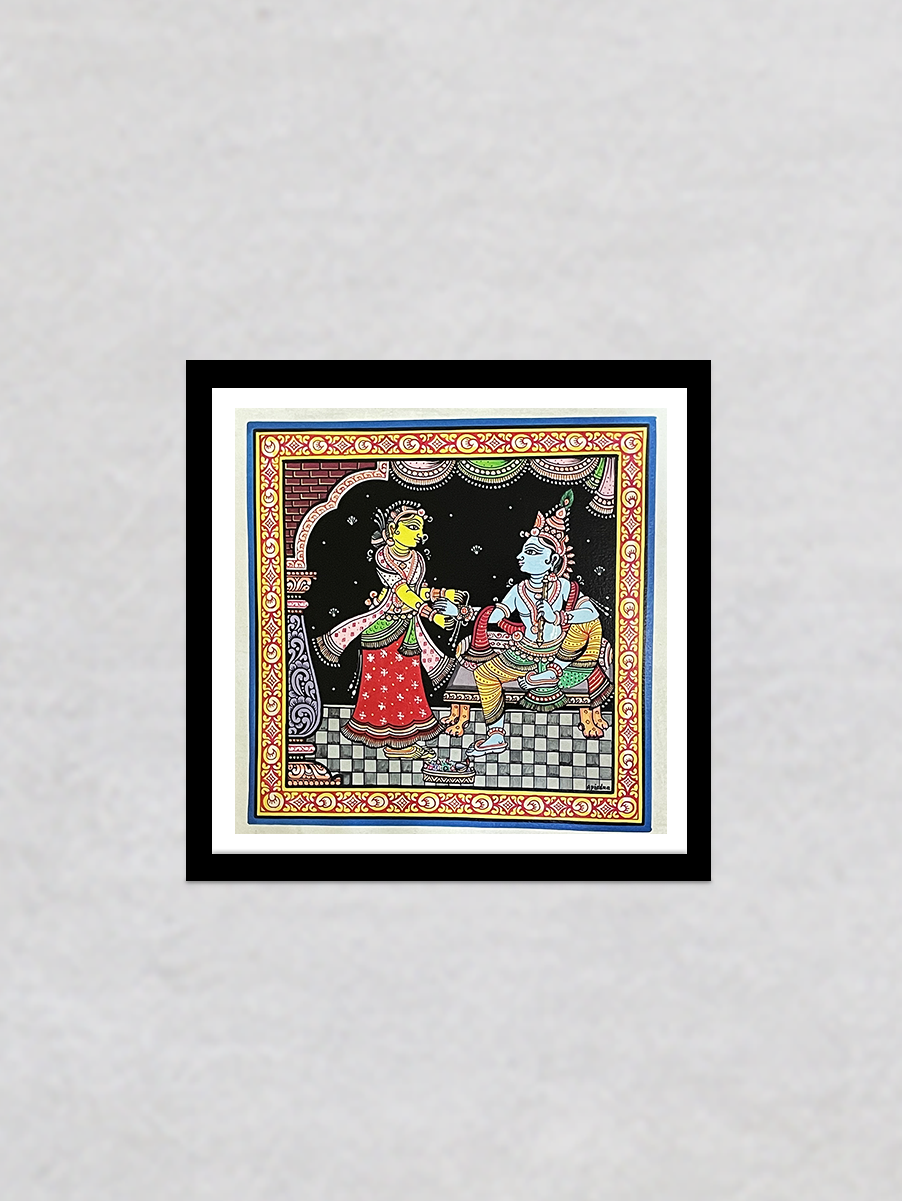 Buy Krishna & Subhadra: Pattachitra painting by Apindra Swain ...