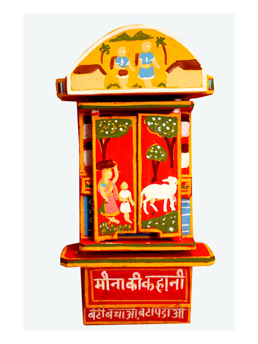 Meena ki Kahani: Kavad Painting and Artwork by Dwarka Prasad