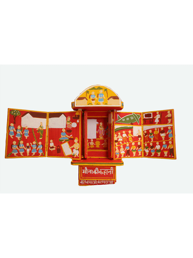 Meena ki Kahani: Kavad Painting and Artwork by Dwarka Prasad