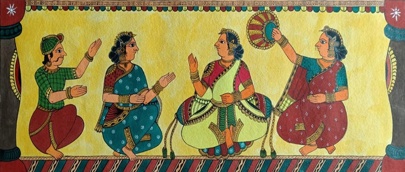 Buy Sita Wall Painting : Handpainted Chitrakathi Art | Memeraki.com