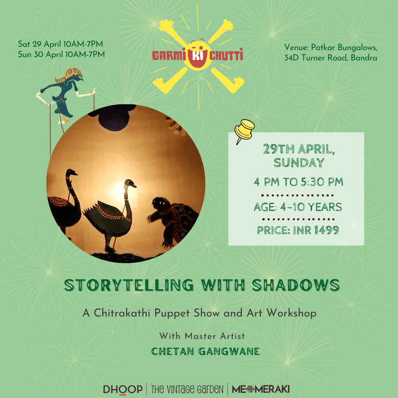 Storytelling with Shadows: A Chitrakathi Puppet Show and Art Workshop