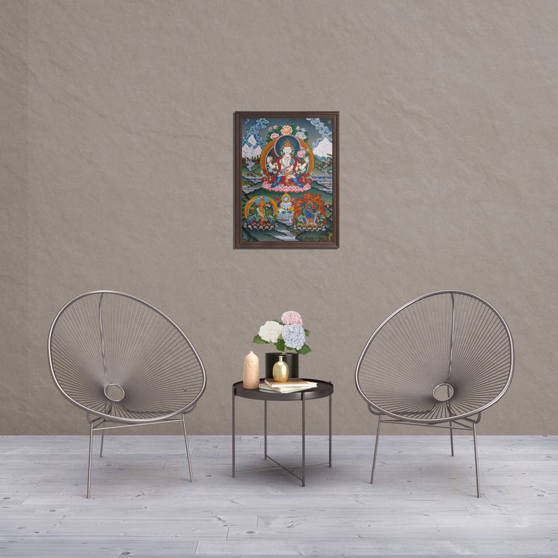 Three Supreme Gods: Thangka painting for Sale | Online