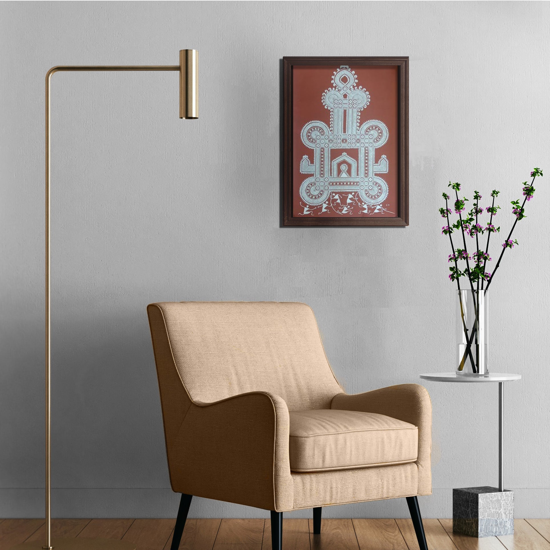 Buy Theru: The Chariot by Ishwar Naik, Chittara Art | Handmade Painting