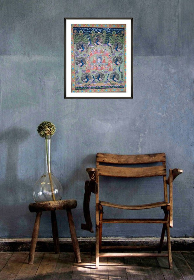 Buy Maha Raas Shreenathji, Pichwai Painting – MeMeraki.com