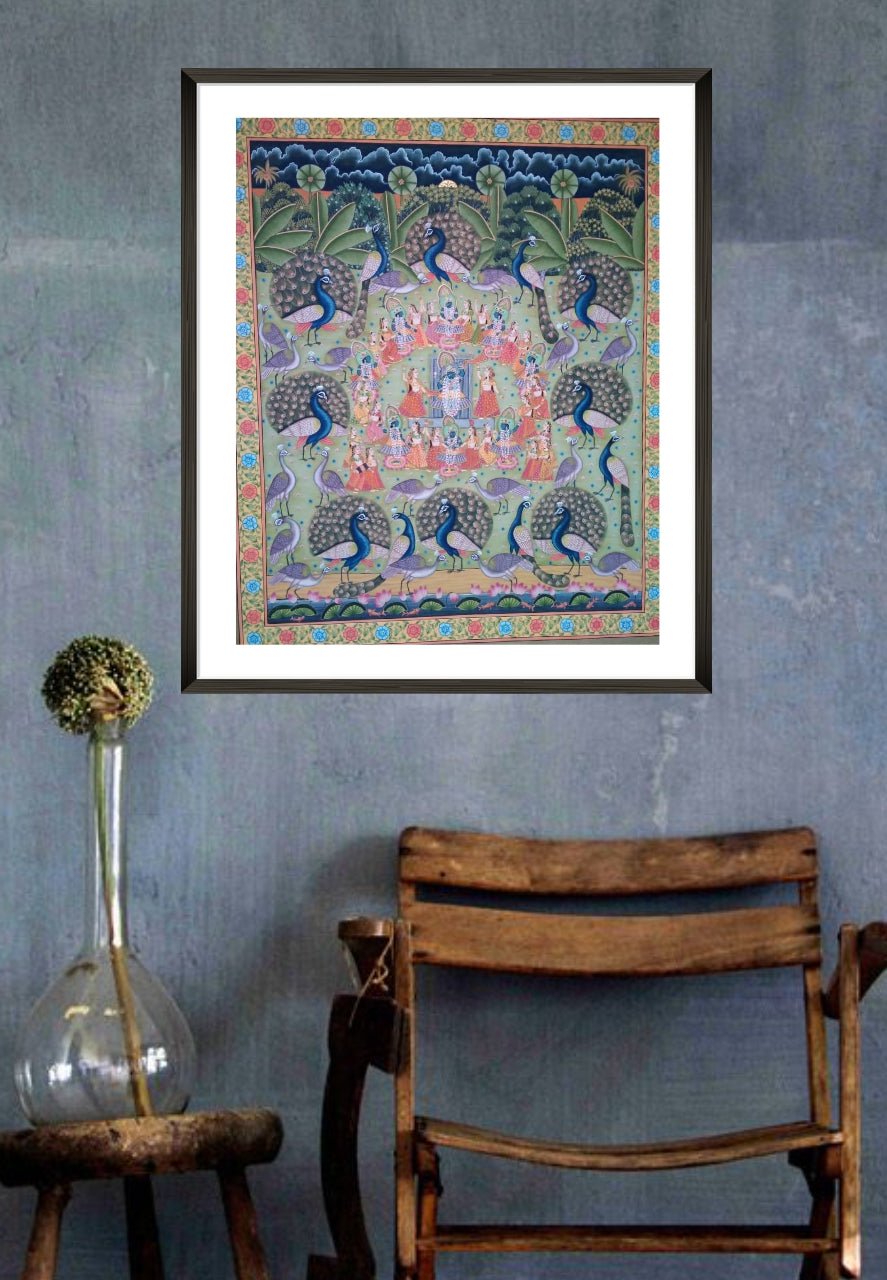 Buy Maha Raas Shreenathji, Pichwai Painting – MeMeraki.com