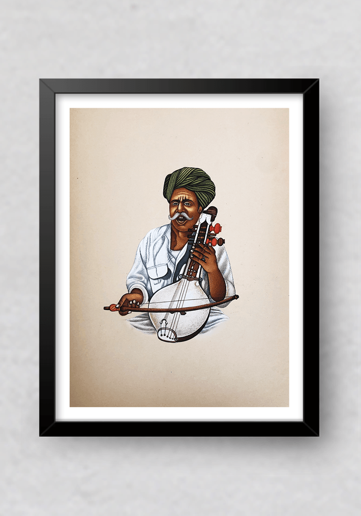 Buy A Folk Musician Miniature style | Miniature Artists | Memeraki